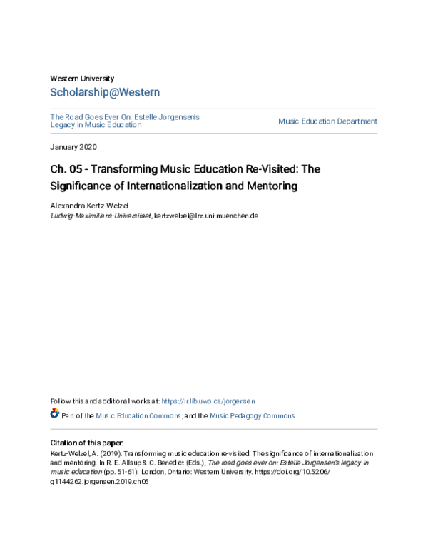 (PDF) Ch. 05 - Transforming Music Education Re-Visited: The ...