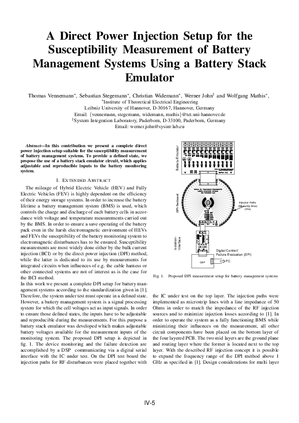 (PDF) A Direct Power Injection Setup for the Susceptibility Measurement ...
