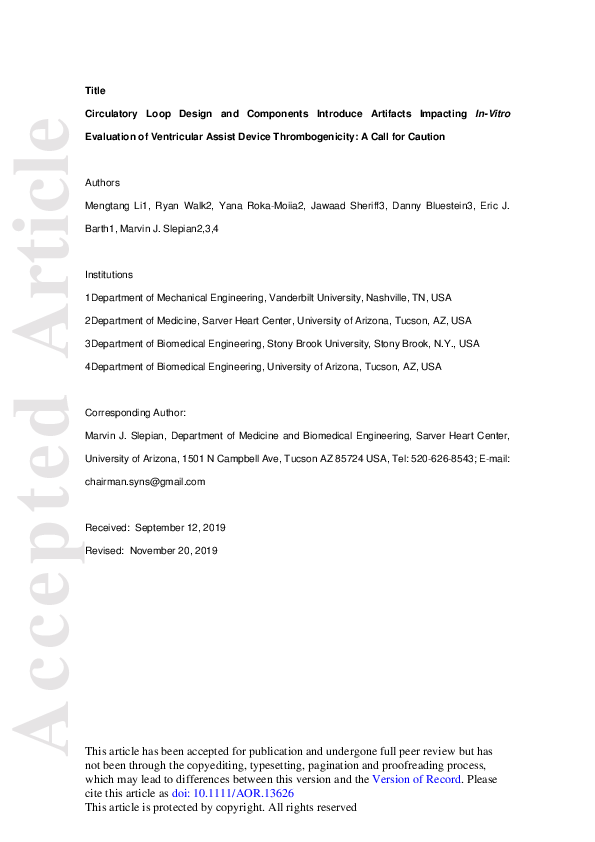 (PDF) Circulatory loop design and components introduce artifacts ...