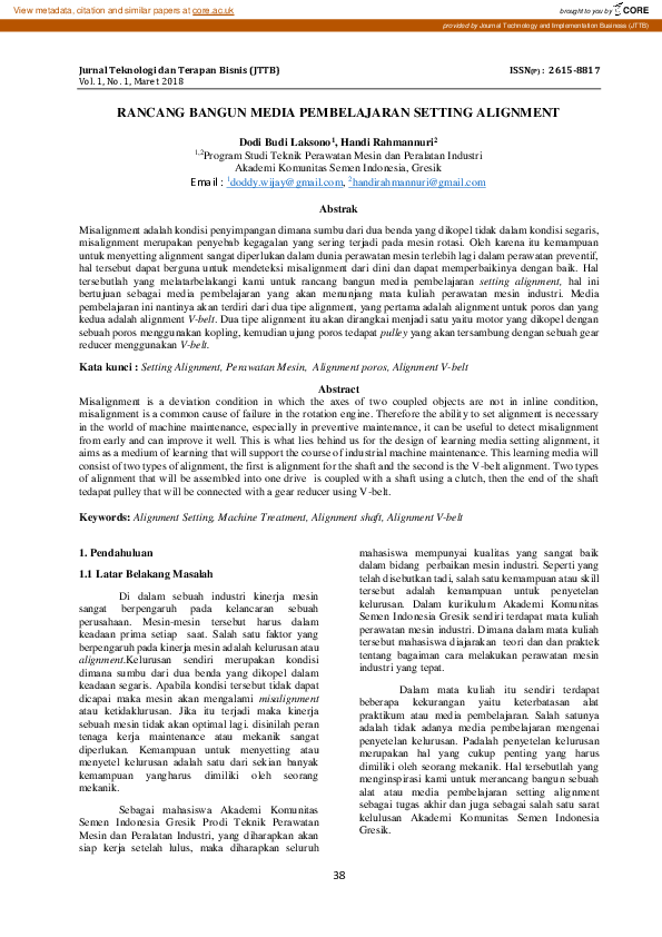 (PDF) Rancang Bangun Media Pembelajaran Setting Alignment