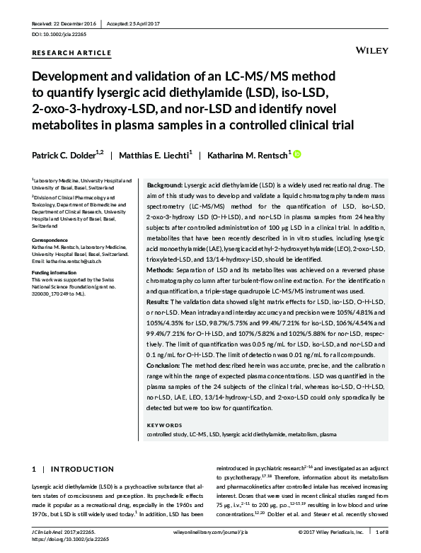 (PDF) Development and Validation of a LC-MS/MS Method to Measure Phenytoin in Human Brain ...