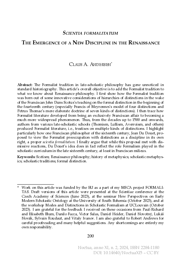 (PDF) Scientia formalitatum - The Emergence of a New Discipline in the ...