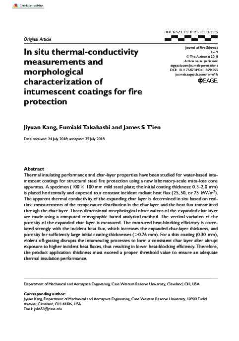 (PDF) In situ thermal-conductivity measurements and morphological ...