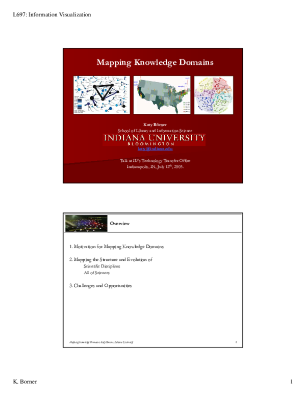 (PDF) Mapping knowledge domains