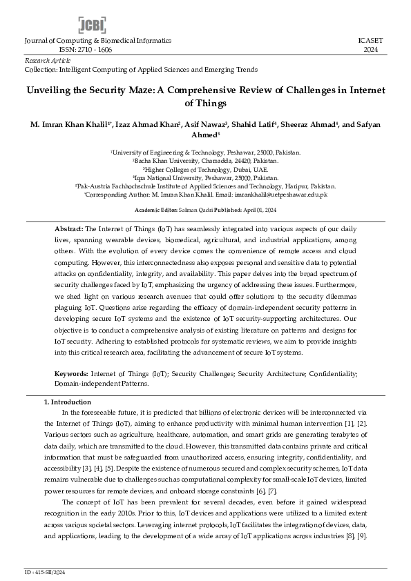 (PDF) Unveiling the Security Maze: A Comprehensive Review of Challenges ...