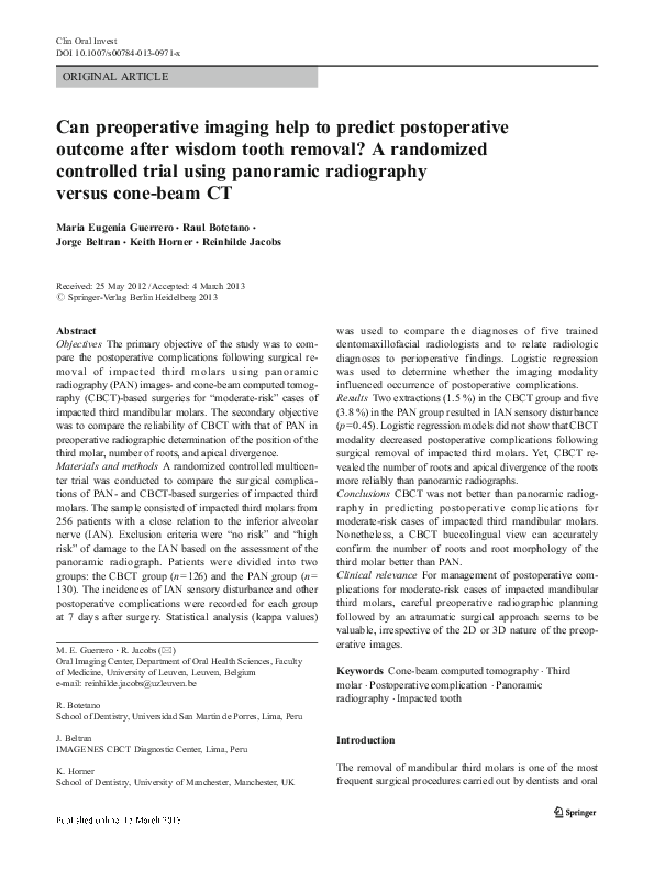 (PDF) Can preoperative imaging help to predict postoperative outcome ...