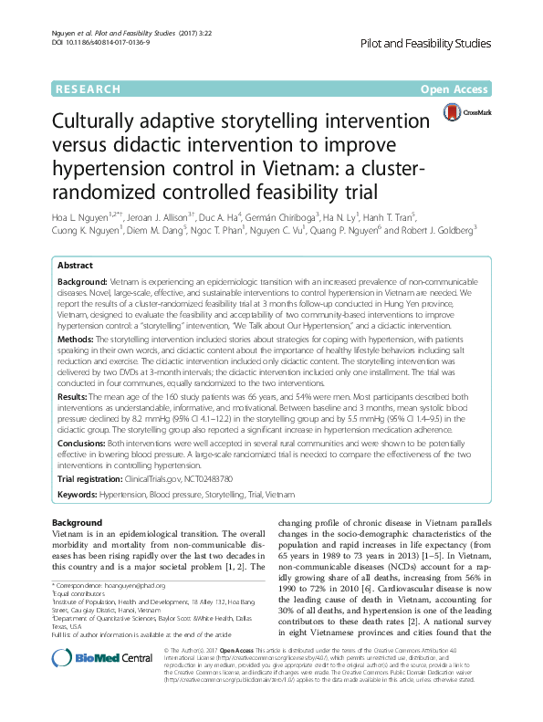 (PDF) Culturally adaptive storytelling intervention versus didactic intervention to improve ...