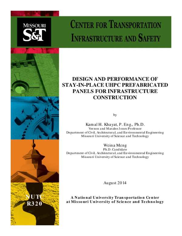 (PDF) Design and performance of stay-in-place UHPC prefabricated panels ...