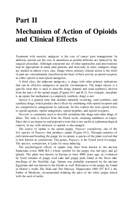 (PDF) Mechanism of Action of Opioids and Clinical Effects | Enno Freye ...
