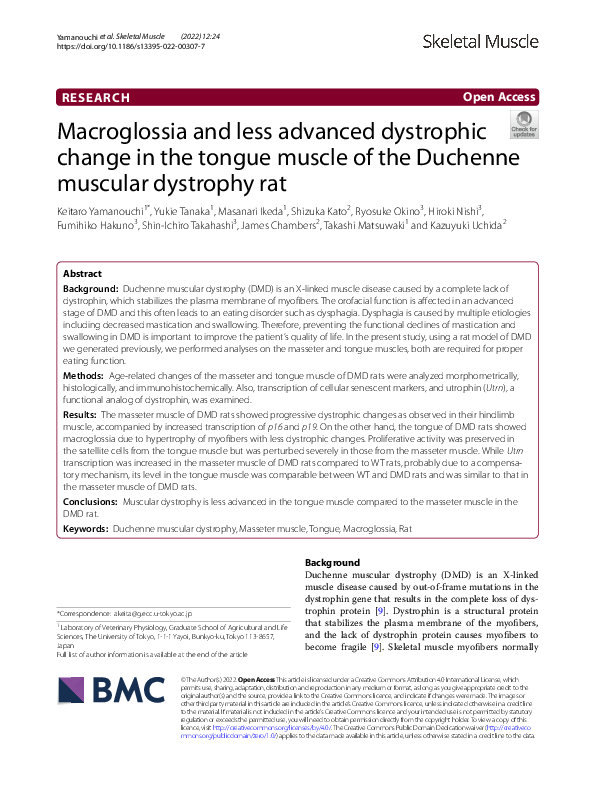 (PDF) Macroglossia and less advanced dystrophic change in the tongue ...