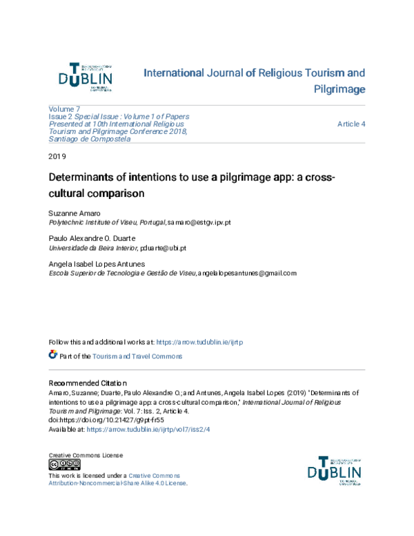 (PDF) Determinants of intentions to use a pilgrimage app: a cross ...