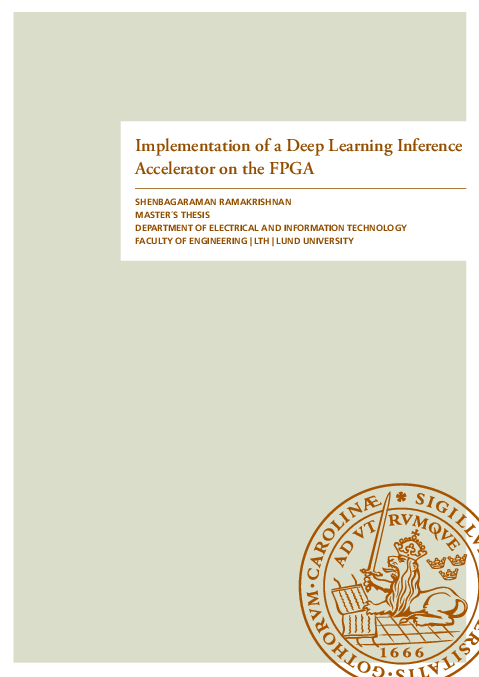 (PDF) Implementation of a Deep Learning Inference Accelerator on the FPGA