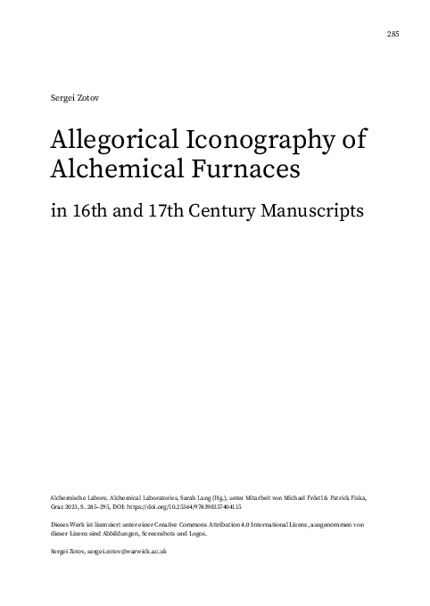 (PDF) Allegorical Iconography of Alchemical Furnaces in 16th and 17th ...