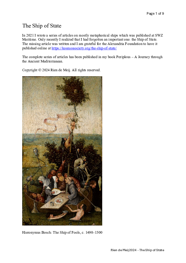 (PDF) The Ship of State