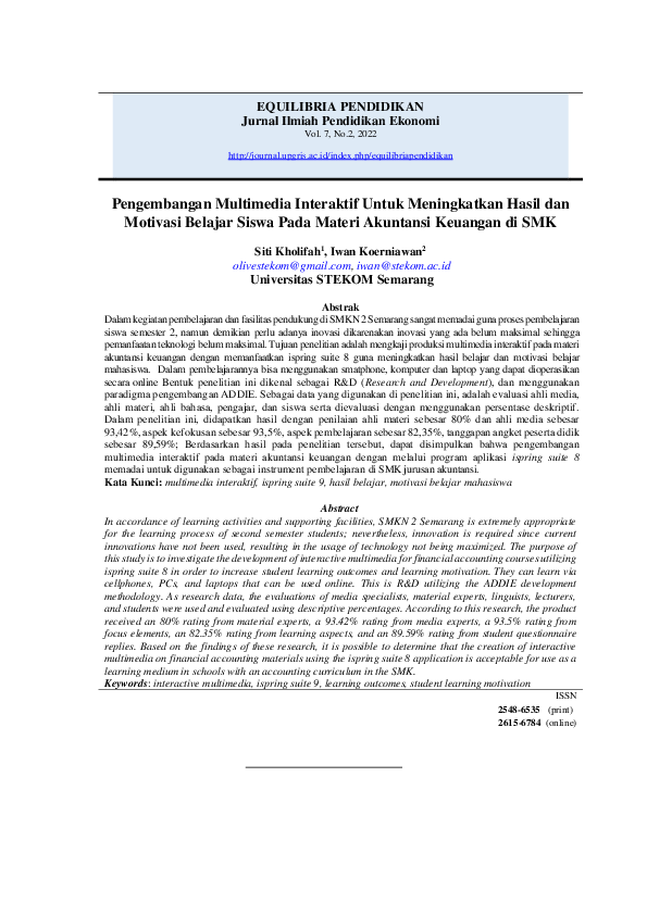 (PDF) Pengembangan Multimedia Interaktif Untuk Meningkatkan Hasil dan Motivasi Belajar Siswa ...