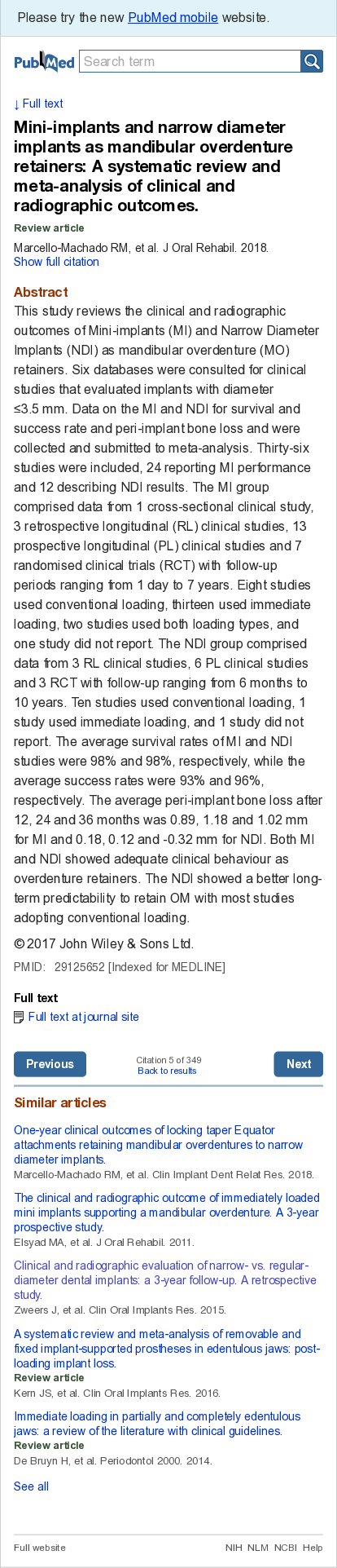 (PDF) Mini-implants and narrow diameter implants as mandibular ...