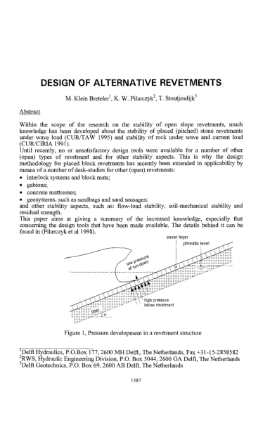 (PDF) Design of Alternative Revetments