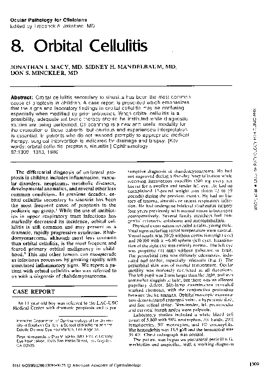(PDF) 8. Orbital Cellulitis