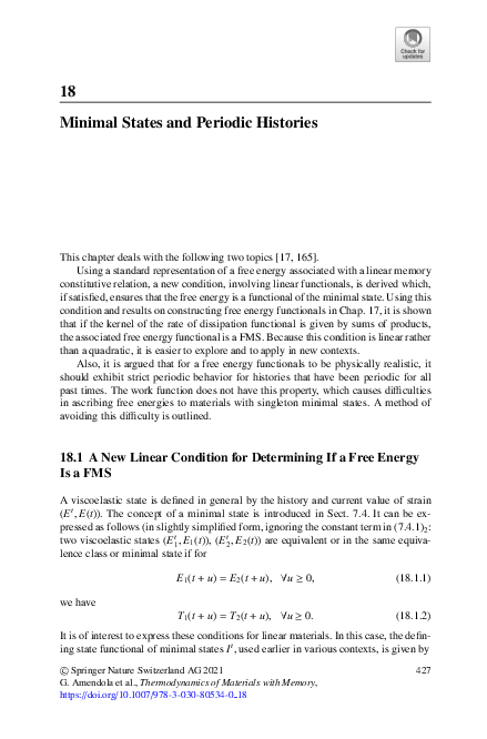 (PDF) Minimal States and Periodic Histories