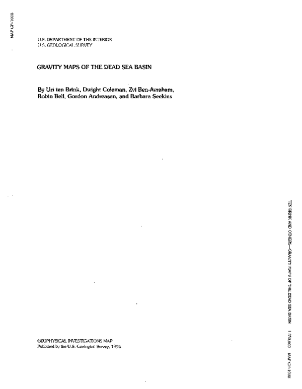 (PDF) Gravity maps of the Dead Sea basin