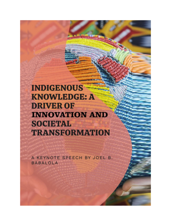 (PDF) Indigenous Knowledge - A Driver of Innovation and Societal ...