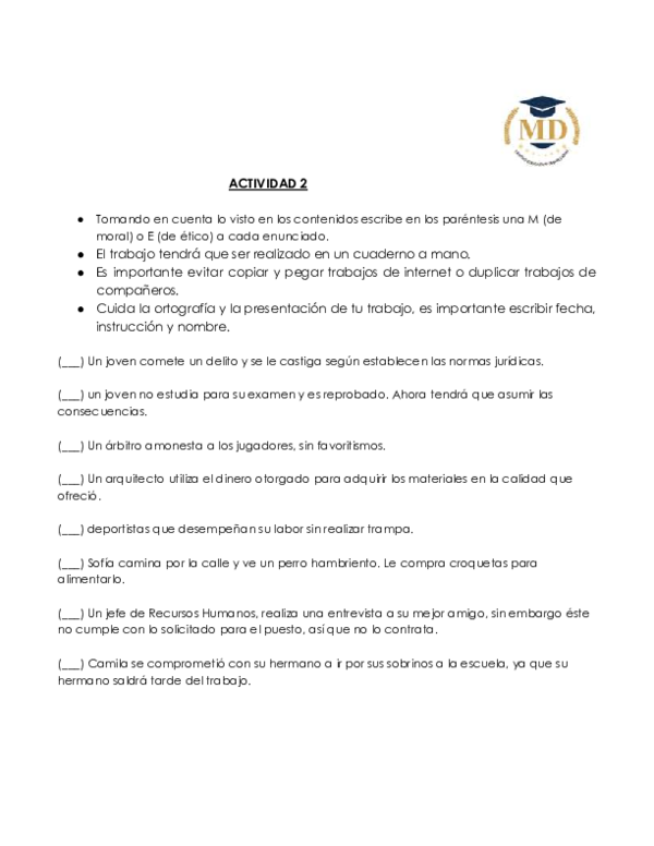 (PDF) Act2. Etica y moral | Esthela Molina - Academia.edu