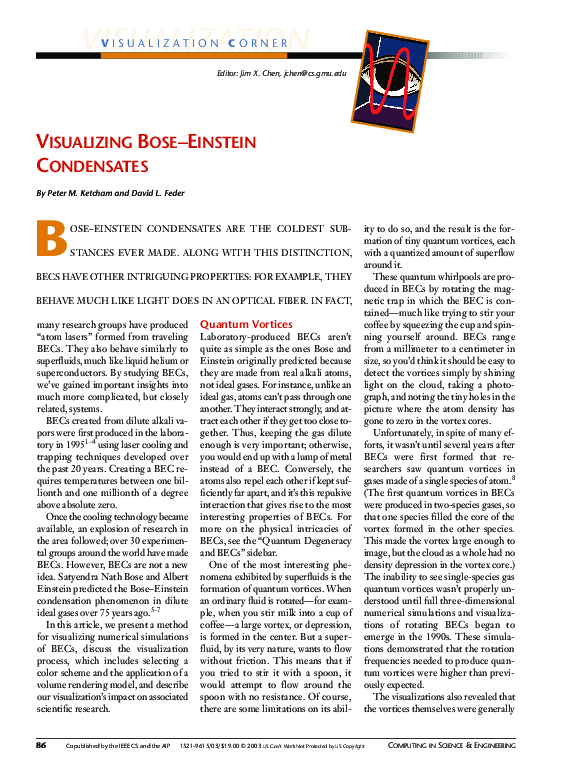 (PDF) Bose–Einstein Condensates Are the Coldest Sub- Stances Ever Made ...