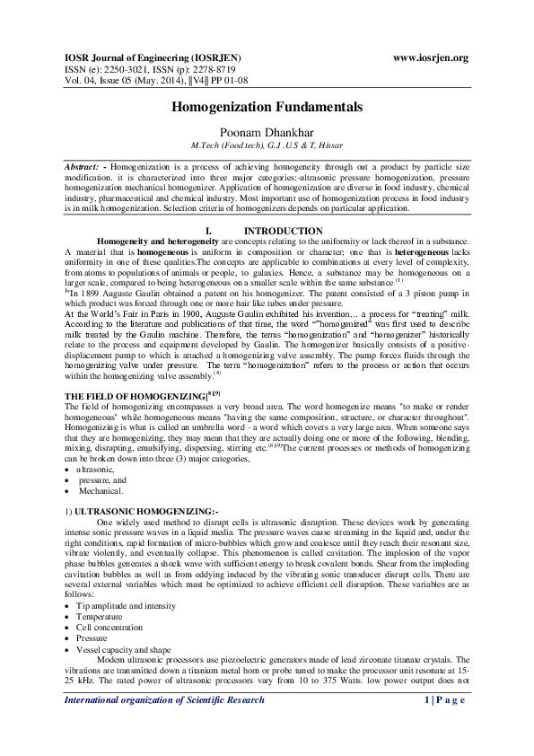 (PDF) Homogenization Fundamentals
