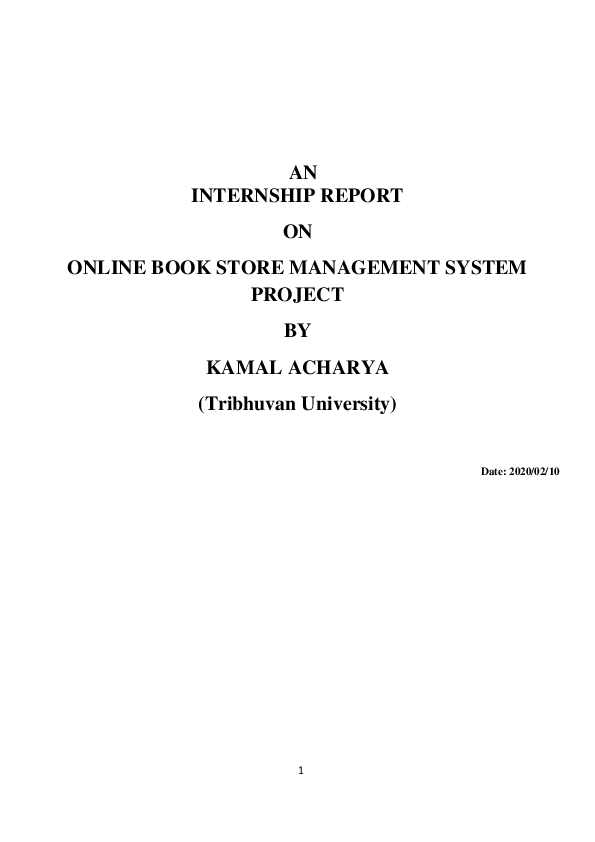 (PDF) Online book store management system.