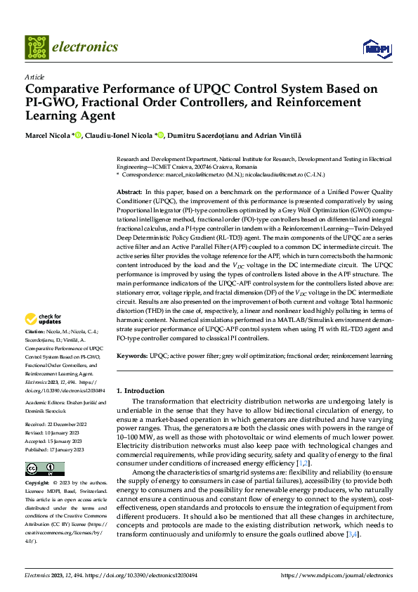 (PDF) Comparative Performance of UPQC Control System Based on PI-GWO ...