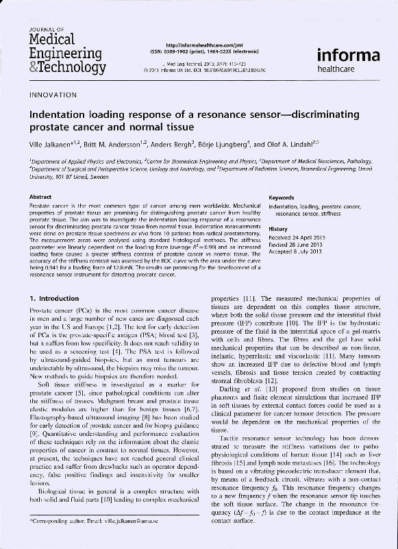 (PDF) Indentation loading response of a resonance sensor—discriminating ...