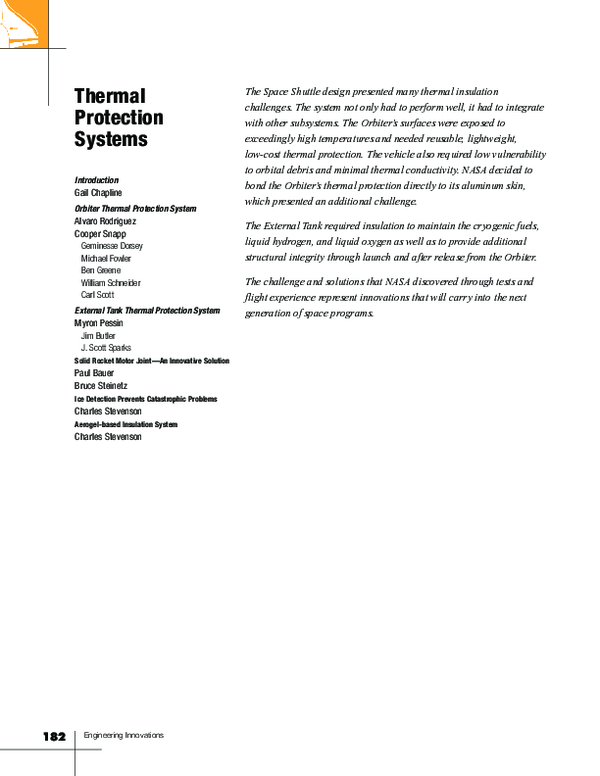 (PDF) Thermal protection systems