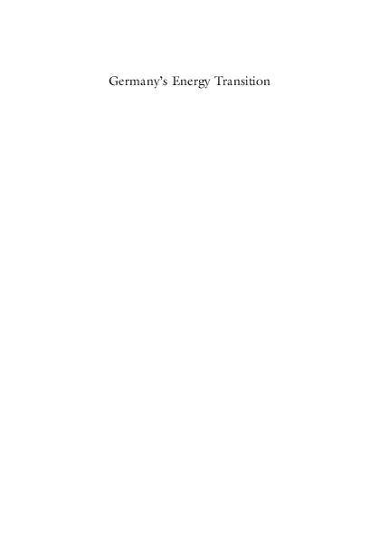 (PDF) Germany's Energy Transition