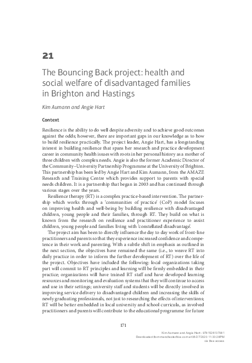(PDF) The Bouncing Back Project