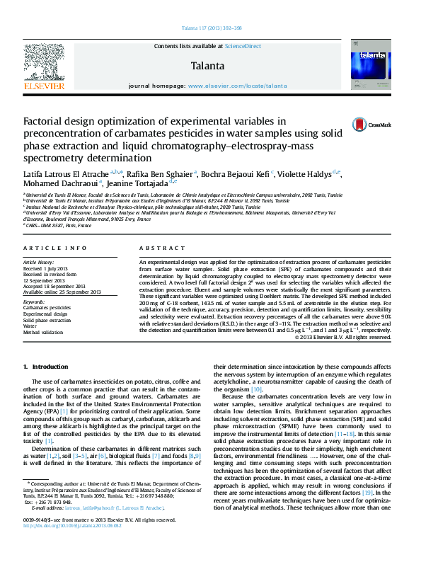(PDF) Factorial design optimization of experimental variables in the on-line separation ...