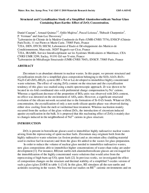 (PDF) Structural and Crystallization Study of a Simplified ...