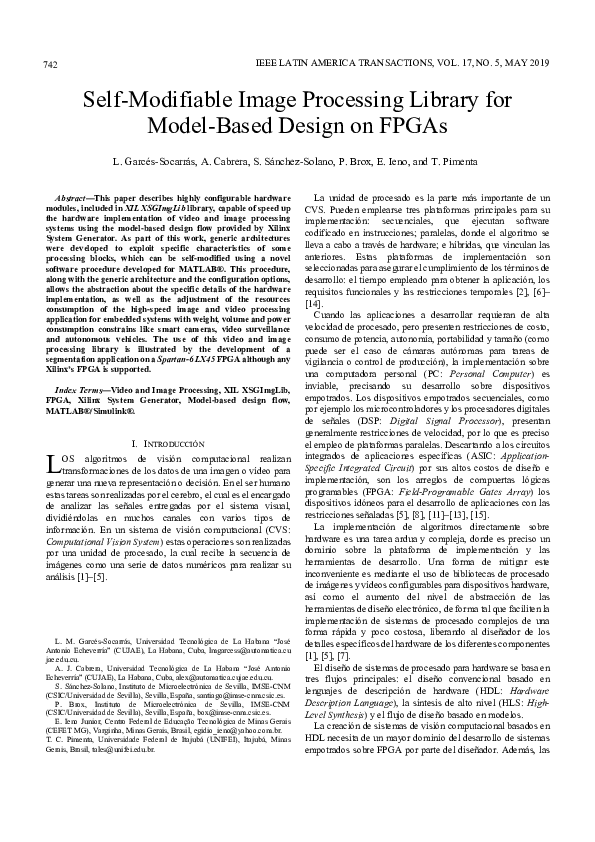 (PDF) Self-modifiable image processing library for model-based design ...