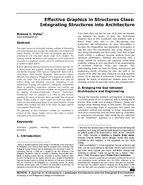 (PDF) Effective Graphics in Structures Class: Integrating Structures ...