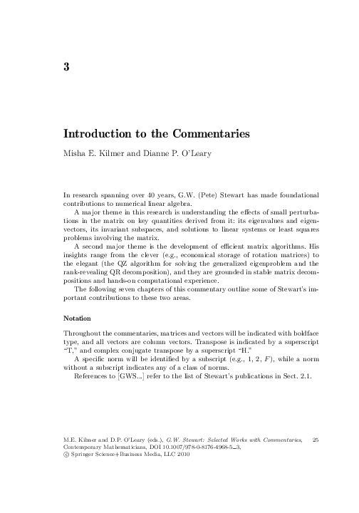 (PDF) Introduction to the Commentaries