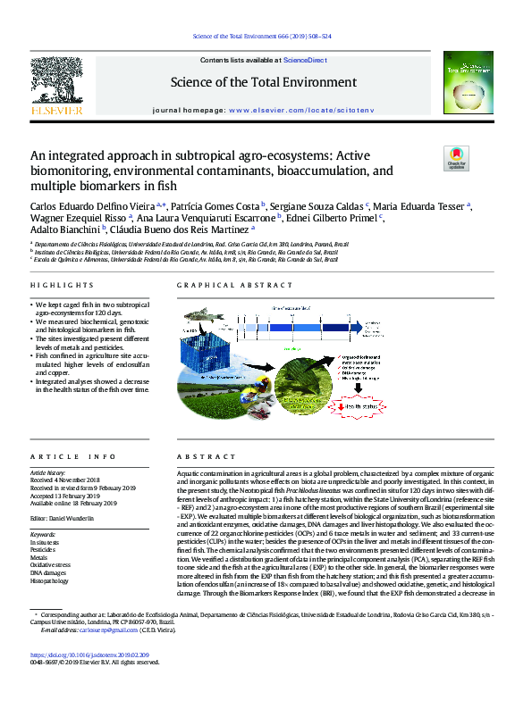 (PDF) An integrated approach in subtropical agro-ecosystems: Active ...