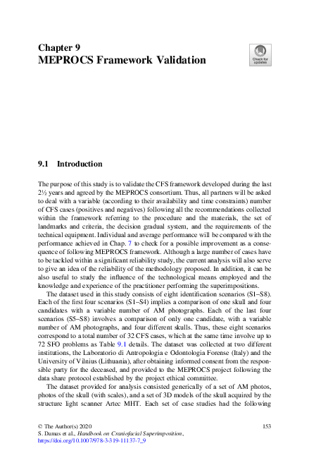 (PDF) MEPROCS Framework Validation