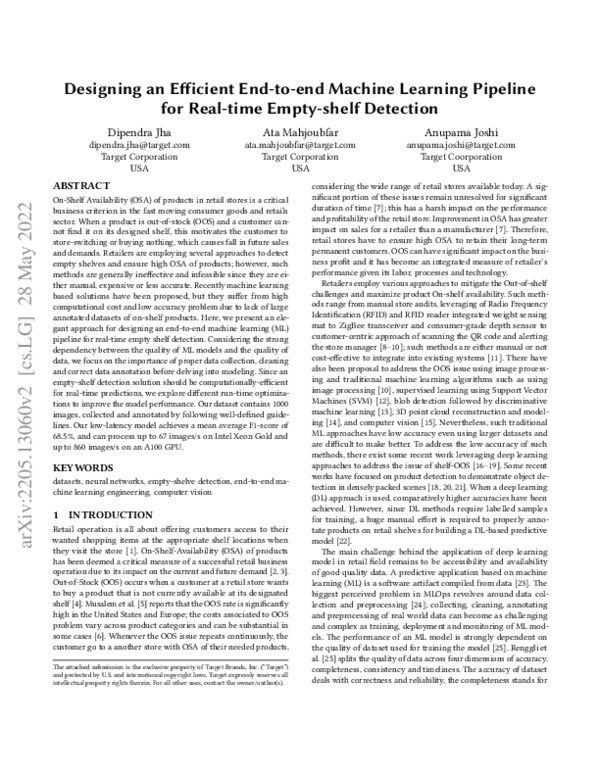 (PDF) Designing an Efficient End-to-end Machine Learning Pipeline for ...