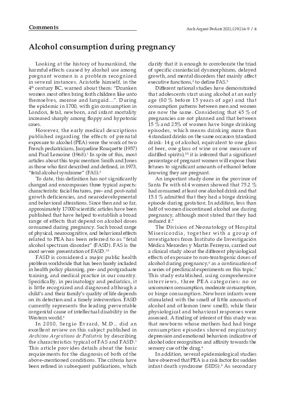 (PDF) Alcohol consumption during pregnancy