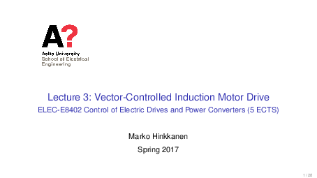 (PDF) Vector-Controlled Induction Motor Drive