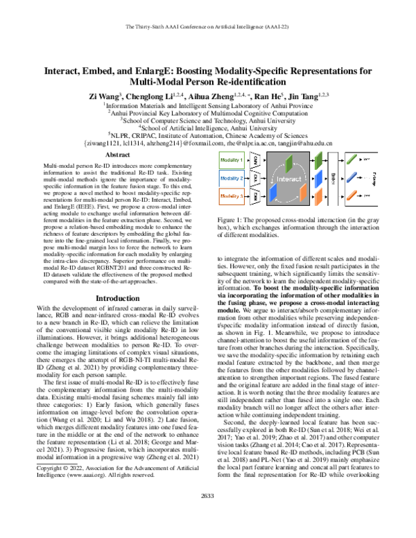 (PDF) Interact, Embed, and EnlargE: Boosting Modality-Specific ...