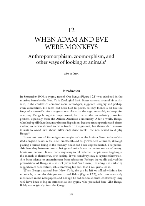 (PDF) When adam and eve were monkeys