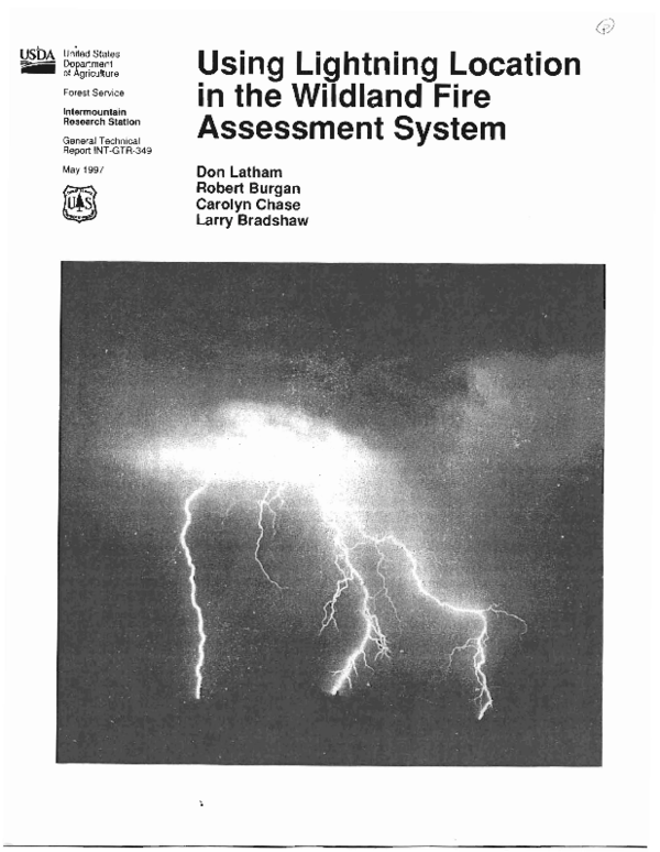 (PDF) Technical Reference: Using Lightning Location in the Wildland ...