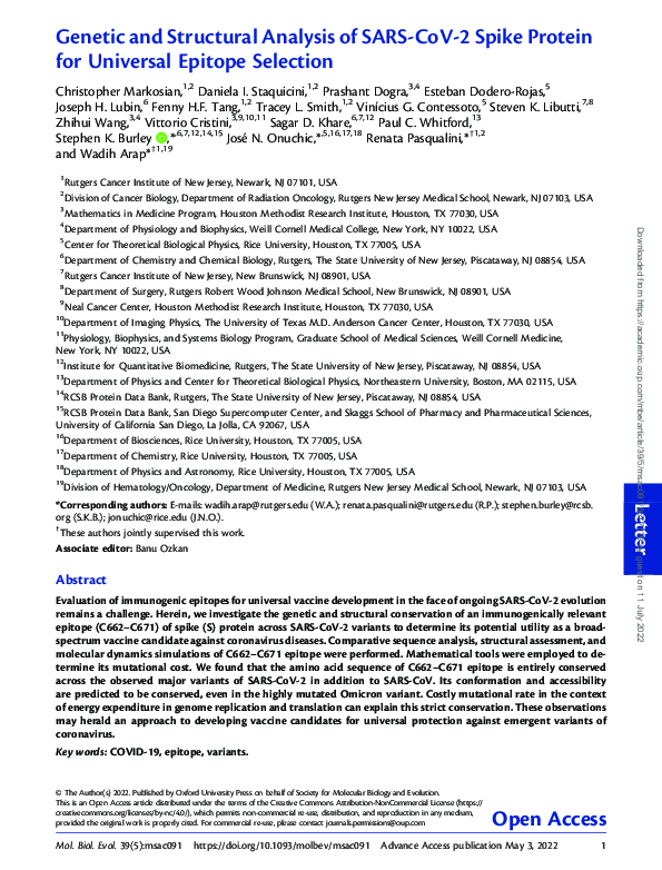 (PDF) Apropos of Universal Epitope Discovery for COVID-19 Vaccines: A ...