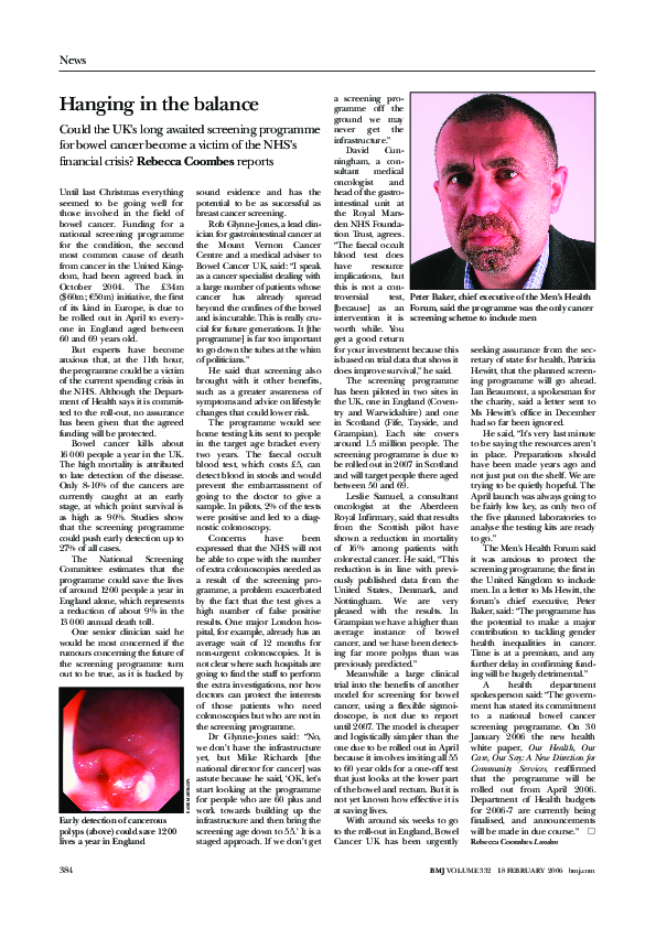 (PDF) Hanging in the balance