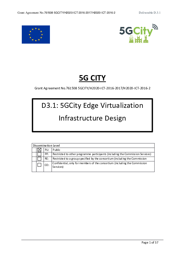 (PDF) 5GCity Edge Virtualization Infrastructure Design (D3.1)
